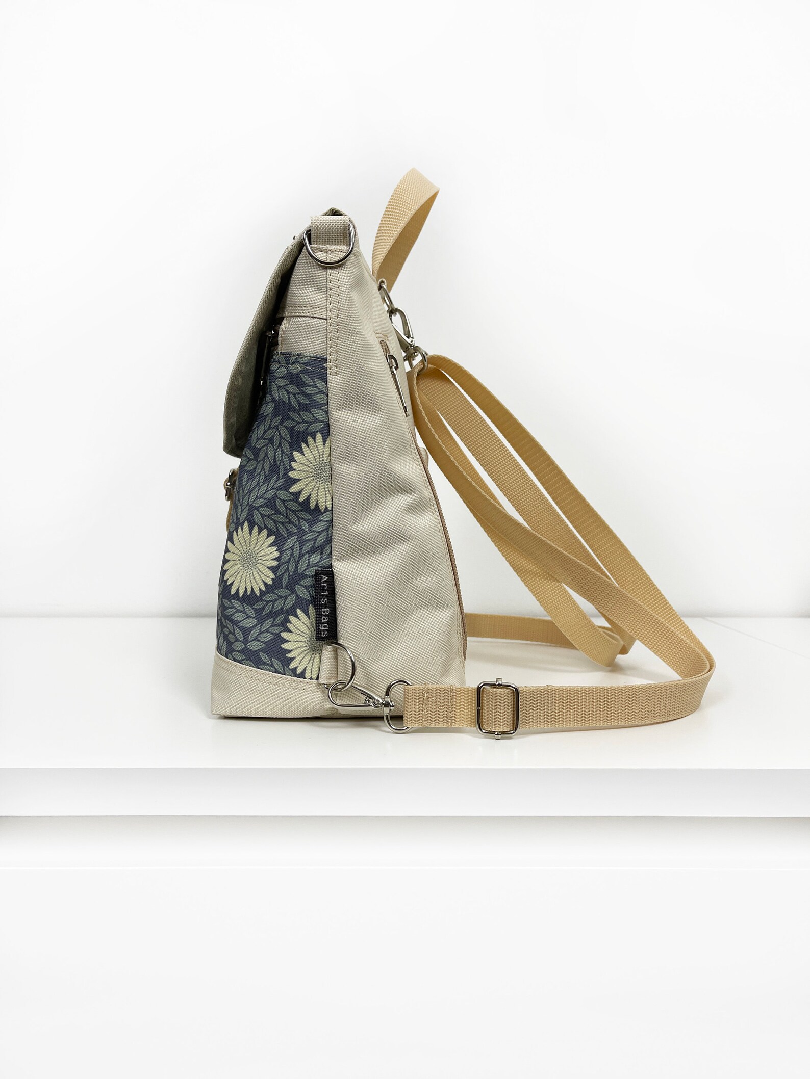 Daisy Floral Backpack Women Crossbody Bag Boho Mini - Etsy