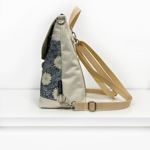 Daisy Floral Backpack, Women Crossbody Bag, Boho Mini Backpack ...