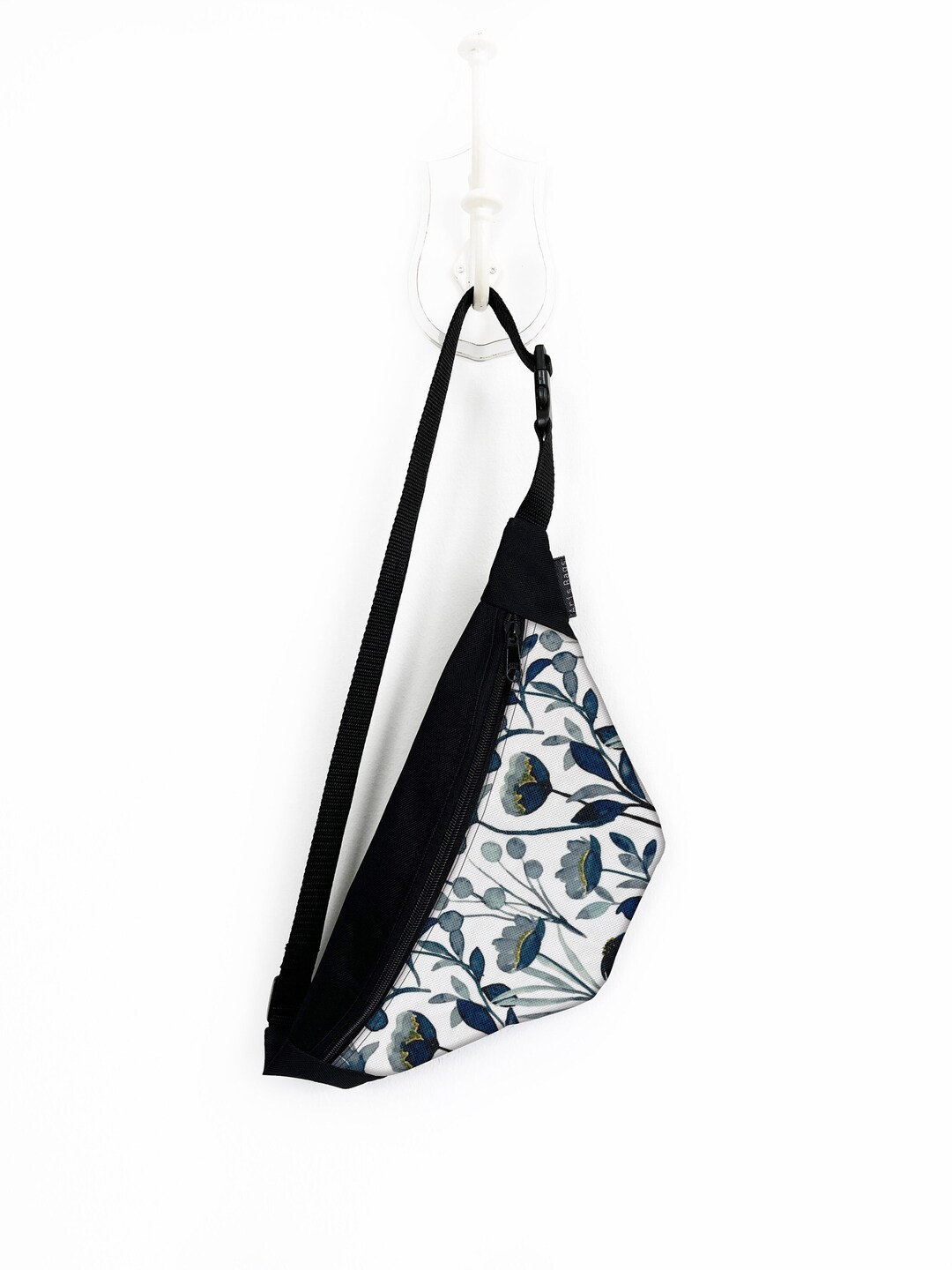 Blue Floral Fanny Pack, Cottagecore Style Waist Bag for Women ...