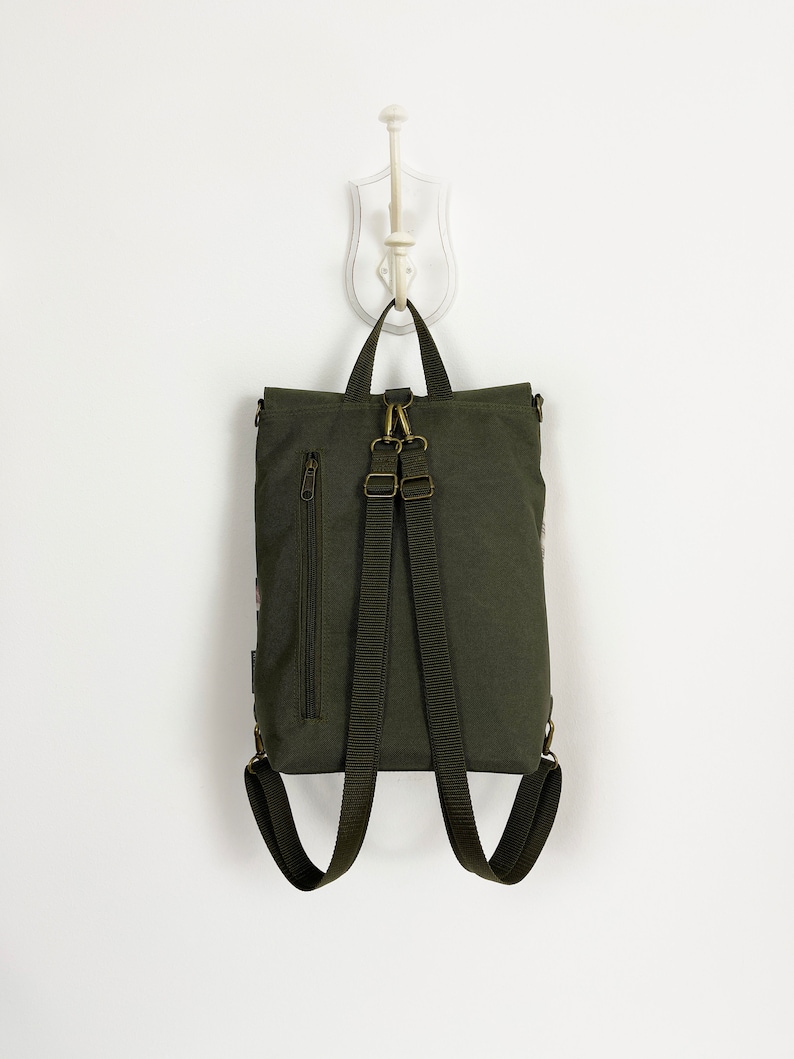 Cottagecore Forest Backpack: Waterproof Cordura Convertible Crossbody ...