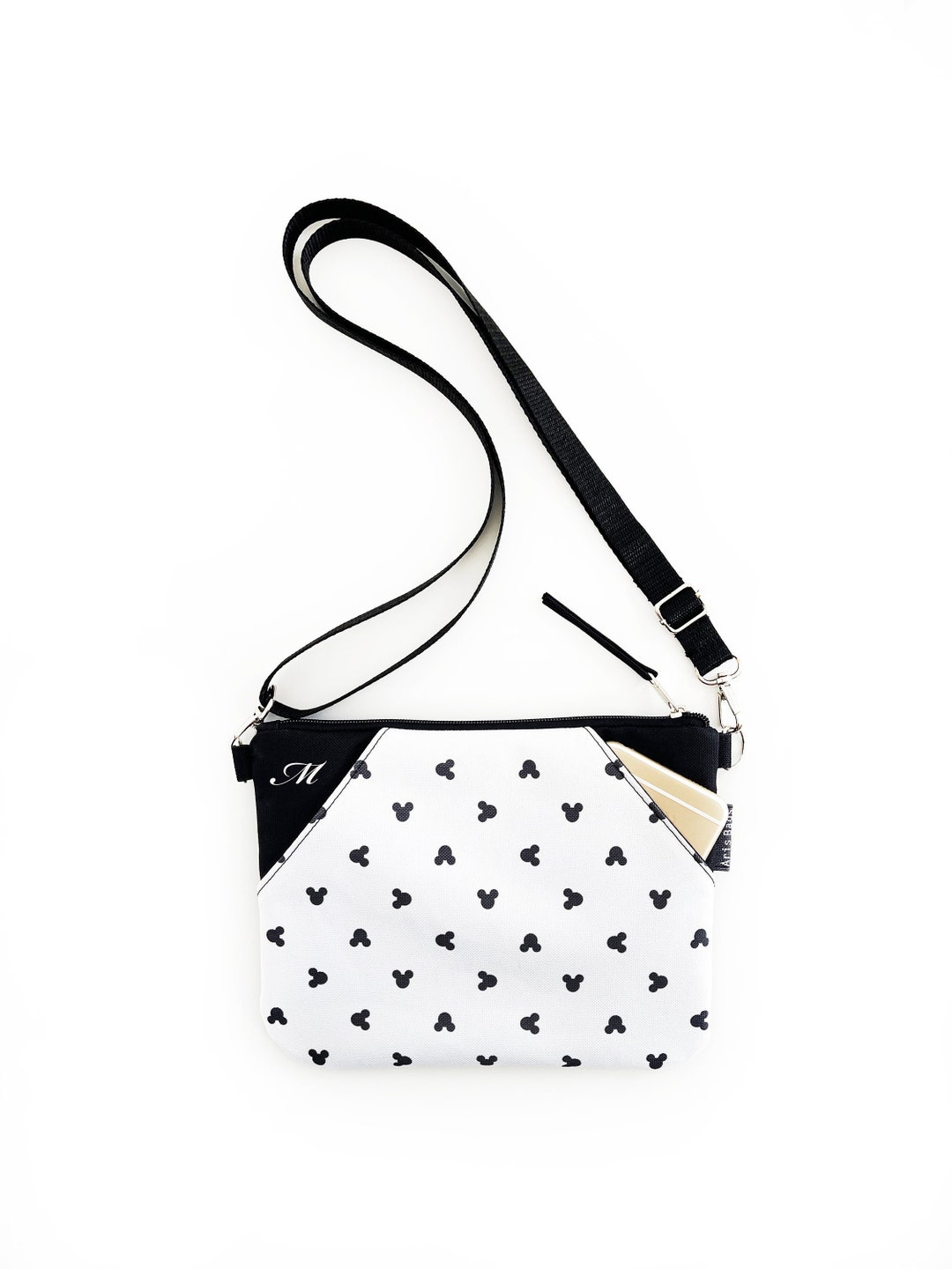 White Mickey Mouse Purse, Personalized Disney Crossbody Bag ...