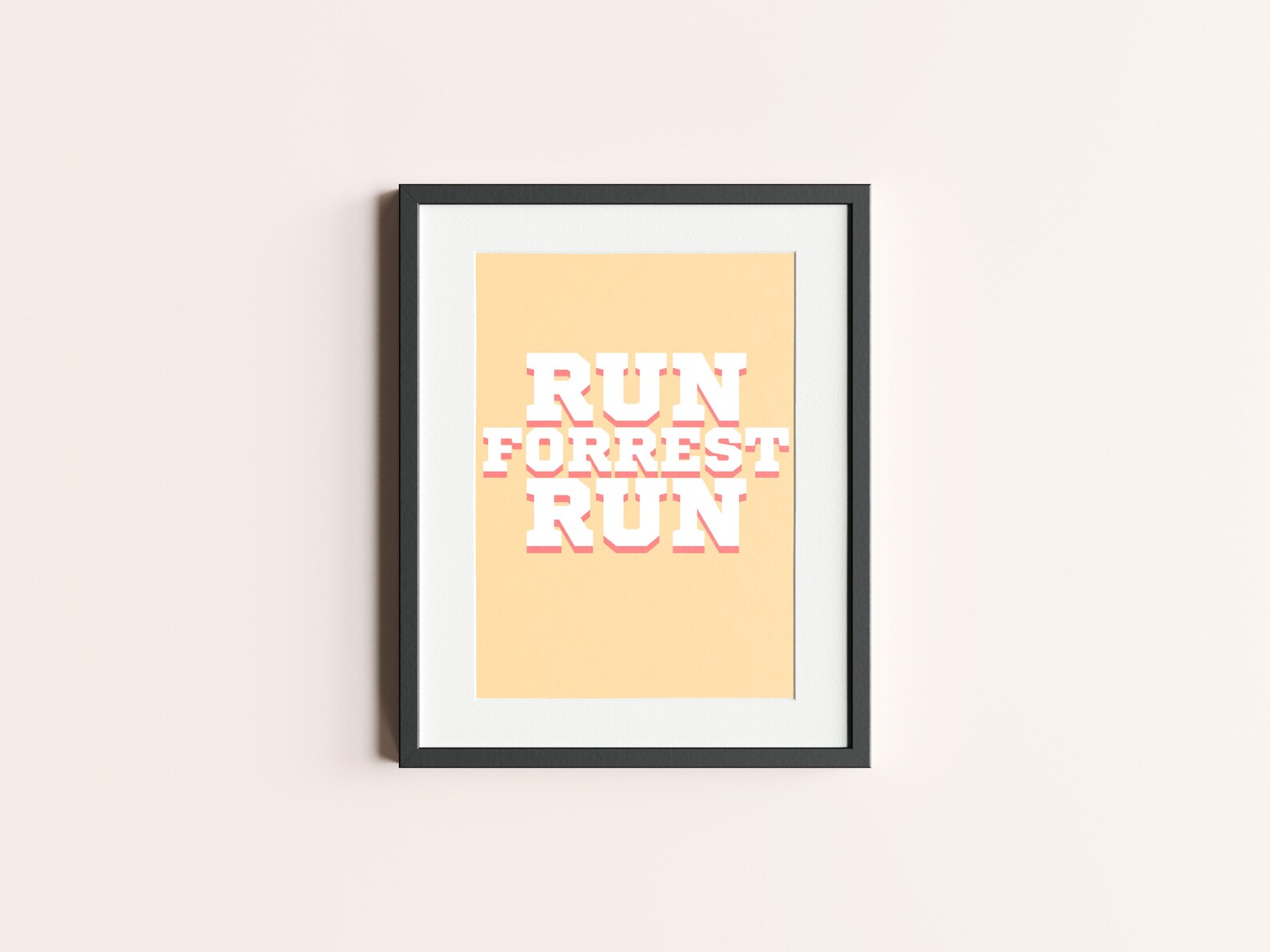 Run Forrest Run Forrest Gump A4 Movie Quote Print - Etsy