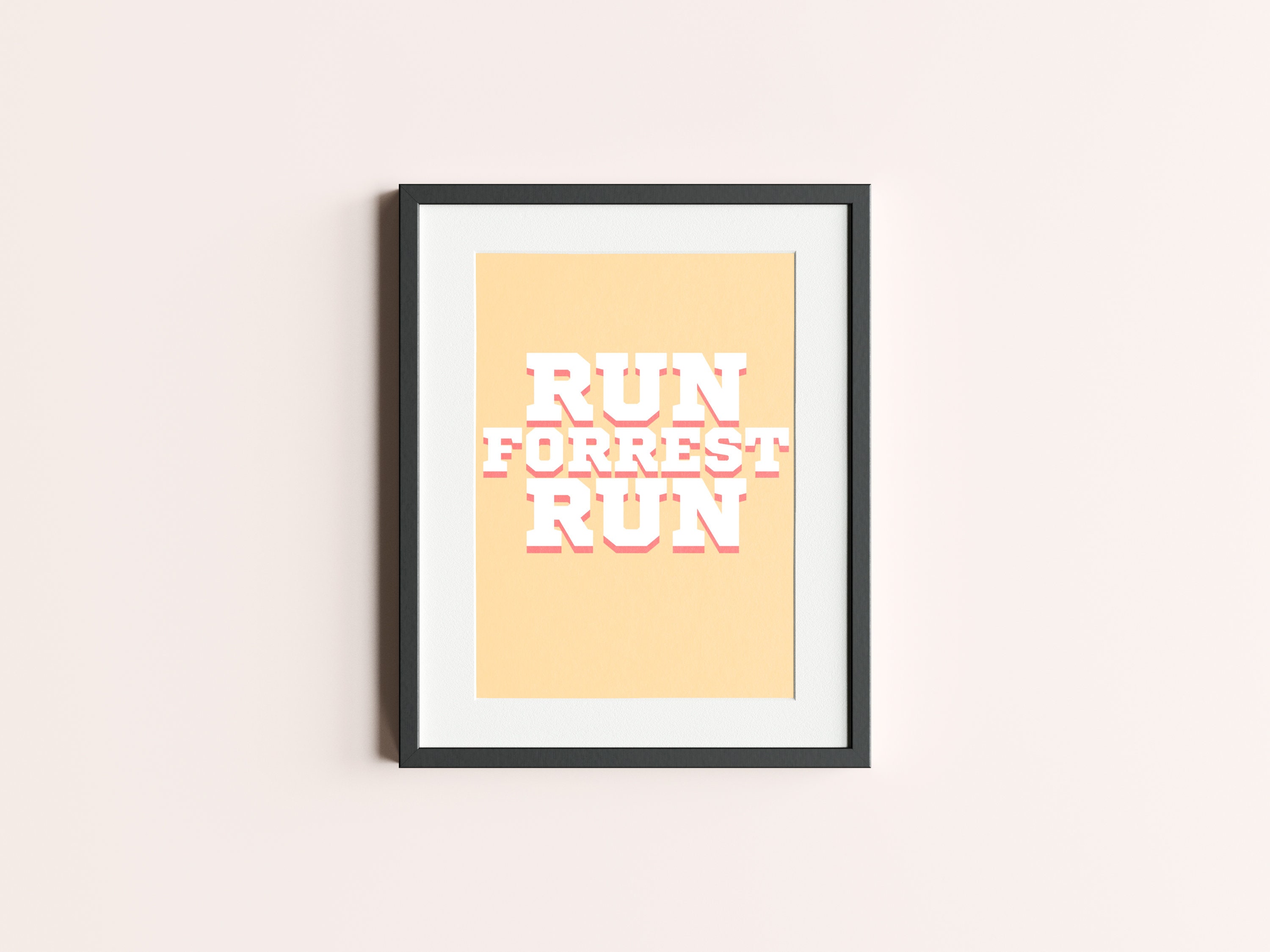 Run Forrest Run Forrest Gump A4 Movie Quote Print - Etsy