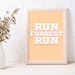 Run Forrest Run Forrest Gump A4 Movie Quote Print - Etsy