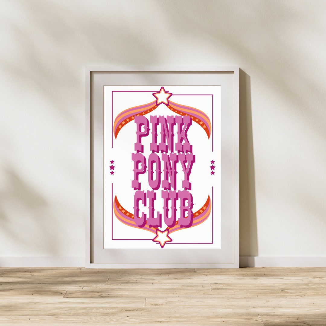Chappell Roan pink Pony Club Song Lyrics Digital Art Print A4 ...