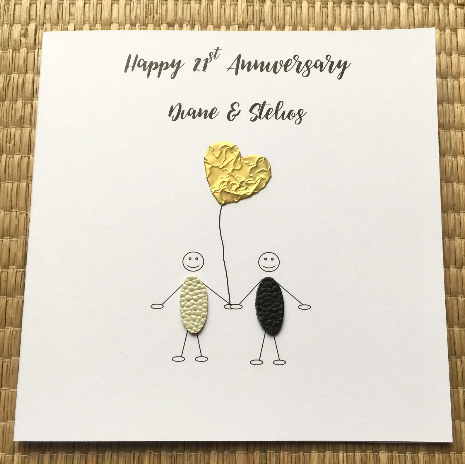 Personalised 21st Anniversary Card Brass Wedding Anniversary Etsy personalised-21st-anniversary-card-brass-wedding-anniversary-etsy