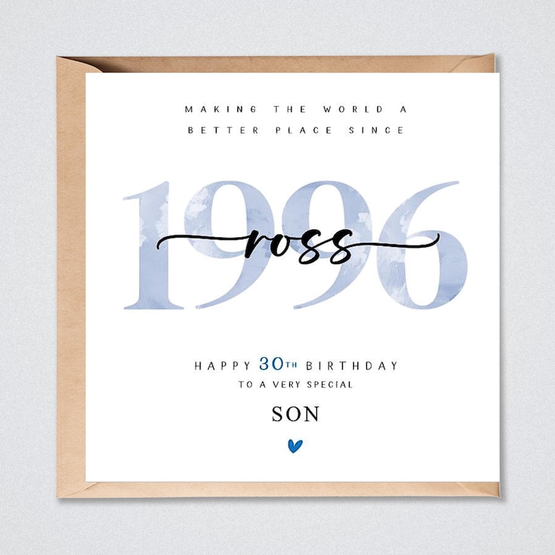 30th Birthday Card - Etsy UK
