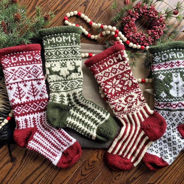Fair Isle Stocking - Etsy