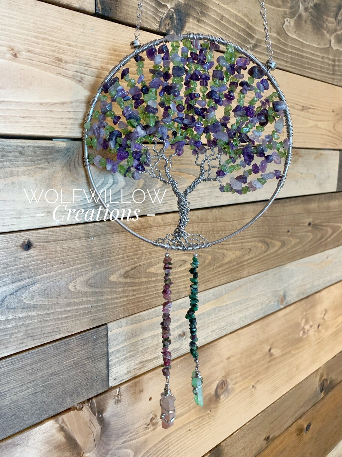 Traditional Whimsical Family Tree of Life Suncatcher Tree of | Etsy