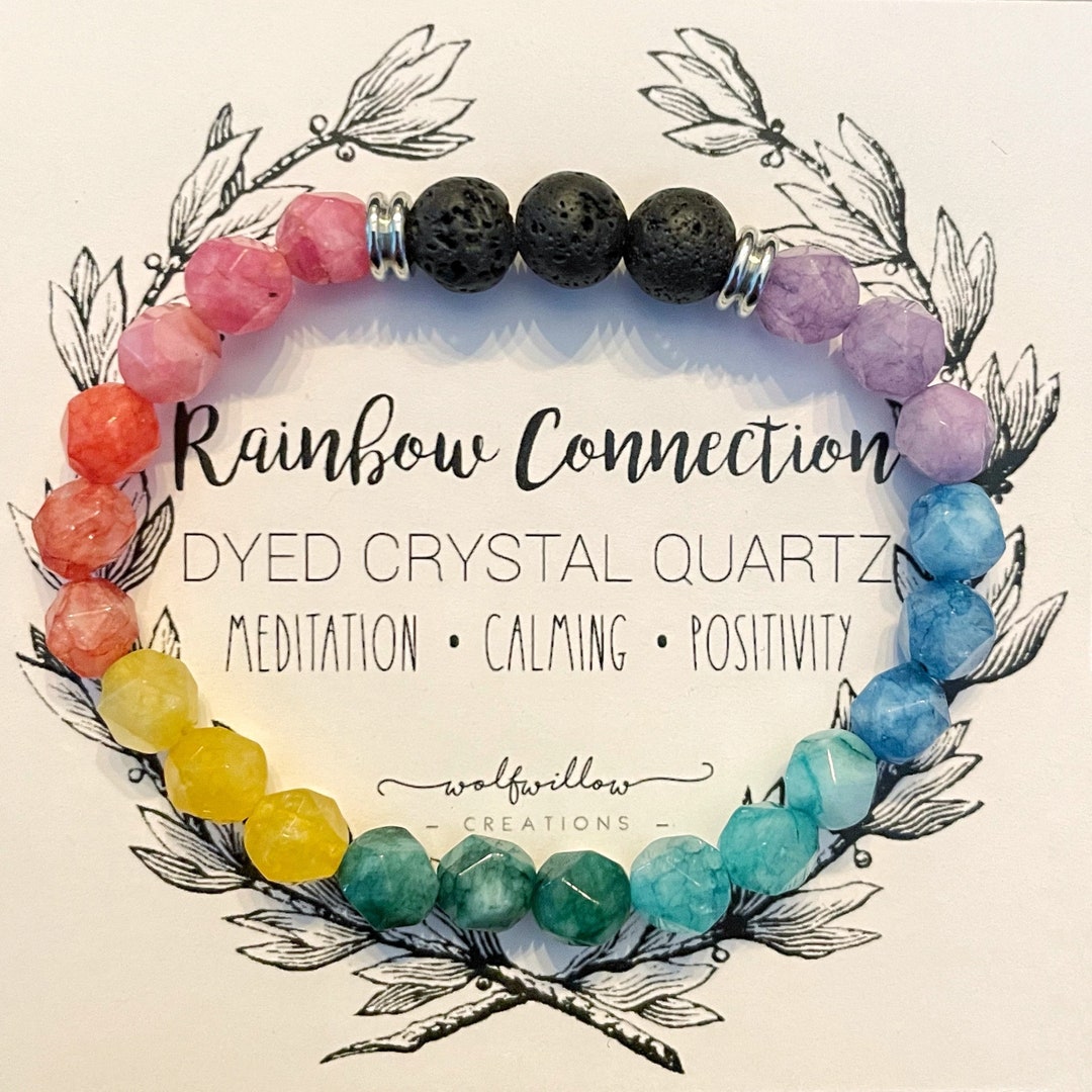 RAINBOW CONNECTION Essential Oil Diffuser Bracelet | Lava | Aroma ...