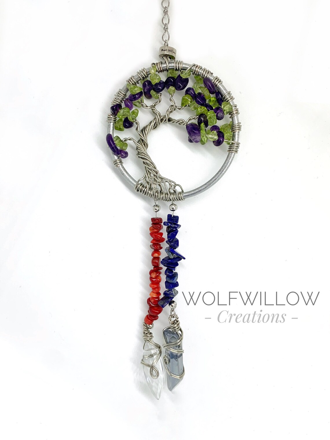 Traditional Whimsical Family Tree of Life Suncatcher | Tree of Life ...