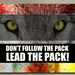 Don't Follow the Pack Lead the Pack Canvas Wall Art - Etsy