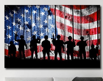 Military Canvas Art | Etsy