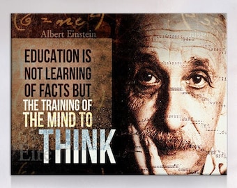 Albert Einstein Quote Poster - Etsy