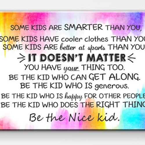 Be the Nice Kid Farmhouse Sign Teaching Decor Classroom - Etsy