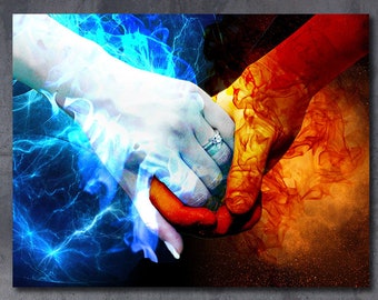 Fire and Ice Decor - Etsy