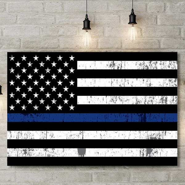 Thin Blue Line Decor - Etsy