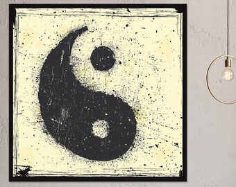 Yin yang art | Etsy