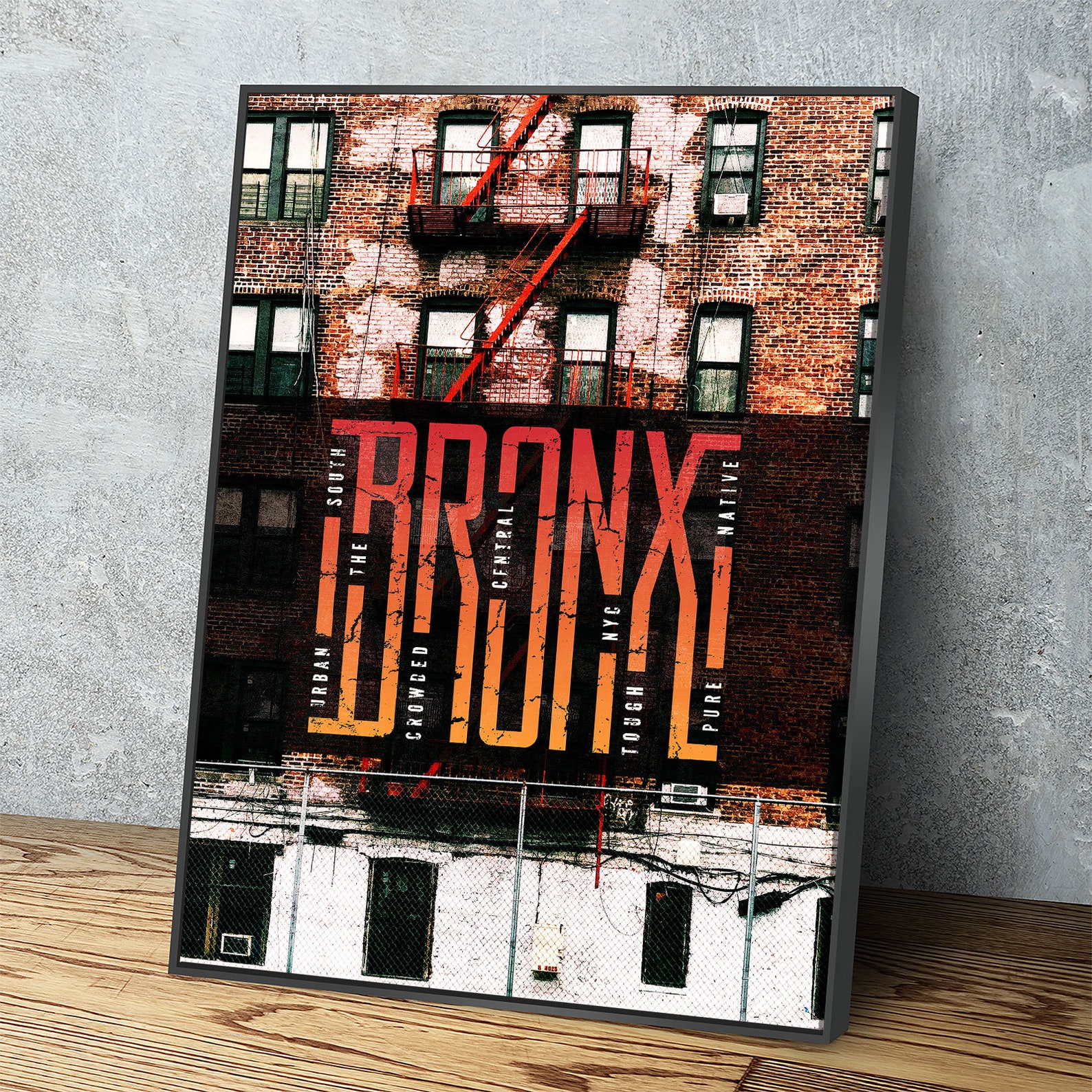 Bronx Canvas Wall Art Bronx Decor Bronx Native NYC Urban - Etsy