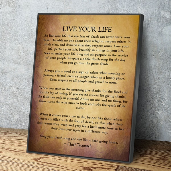Canvas the Train of Life Poem - Etsy