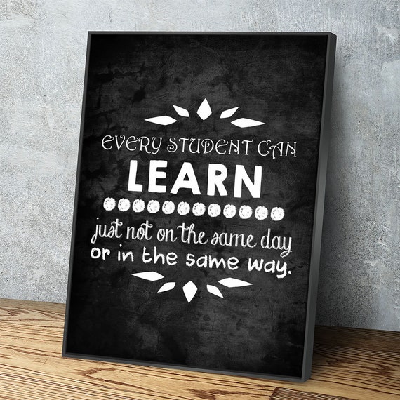 Classroom Decor Every Student Can Learn Canvas Wall Art | Etsy