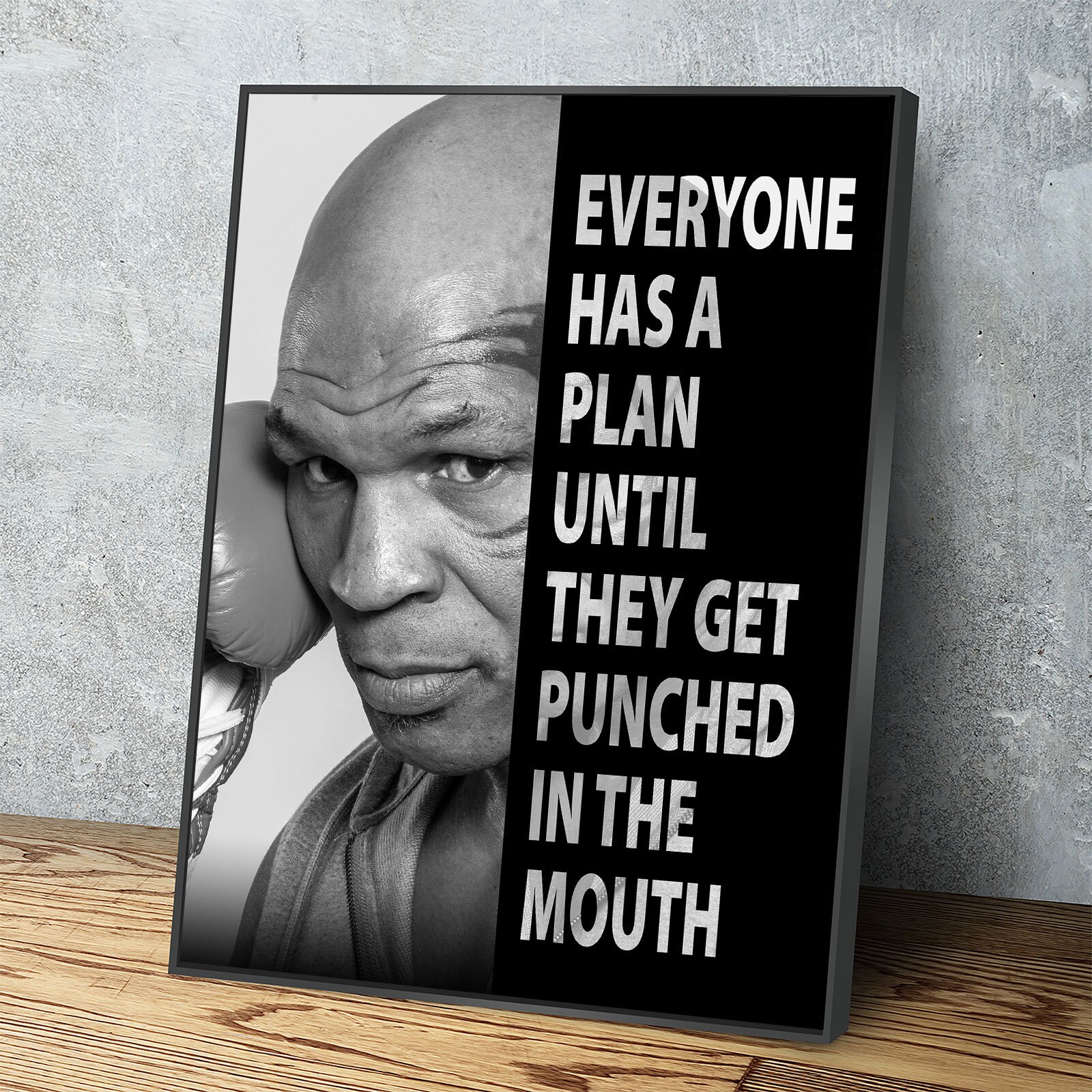 Everyone Has a Plan Until They Get Punched in the Mouth Canvas - Etsy Australia