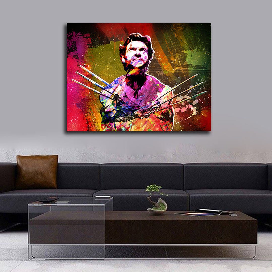 Wolverine Abstract Canvas Wall Art, Superhero, Abstract Art, Wolverine ...