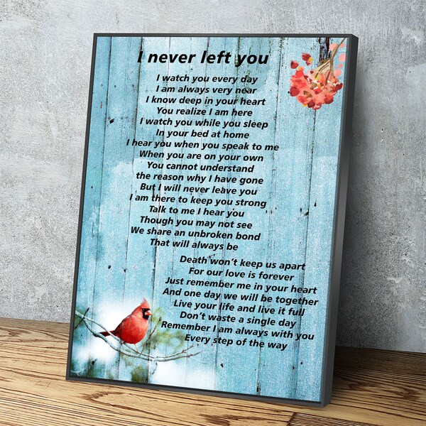 Canvas Wall Art I Never Left You - Etsy