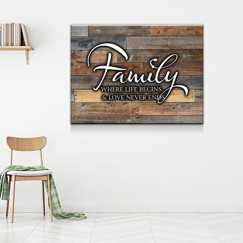Family Canvas Wall Art Family Sign Family Wall Decor Family | Etsy