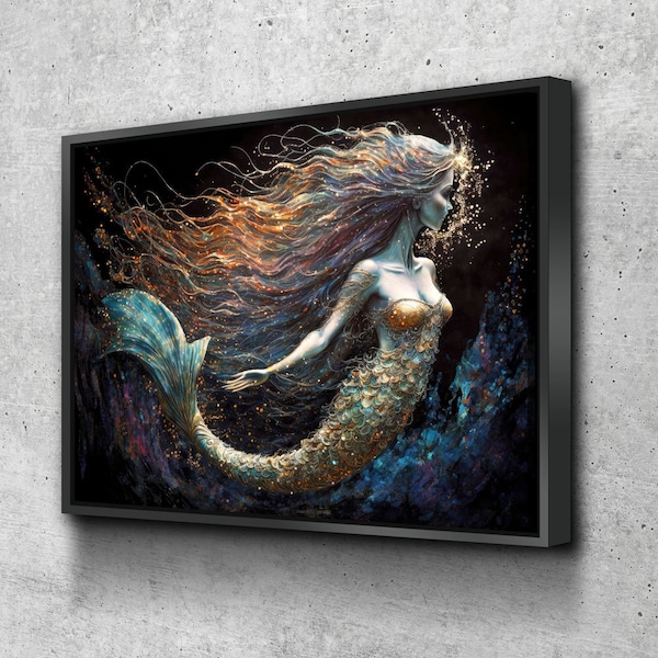 Abstract Mermaid Art - Etsy