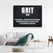 Grit Wall Art Canvas, Grit Noun, Motivational Artwork for Office Home ...