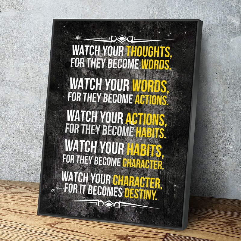 Watch Your Thoughts - Etsy