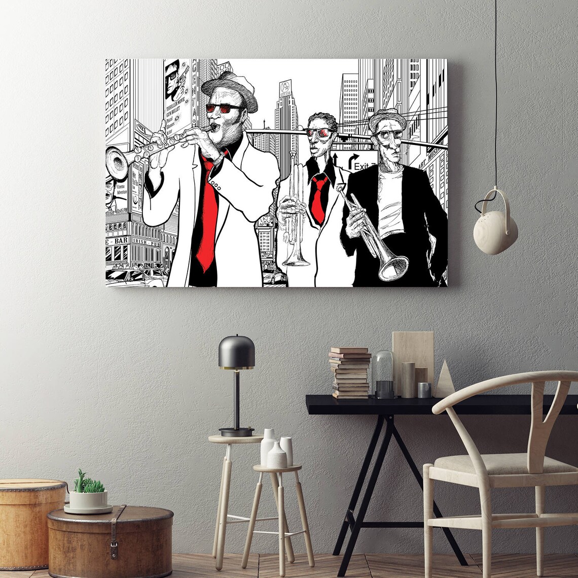 Jazz Music Canvas Wall Art Music Decor Jazz Art Music Art | Etsy