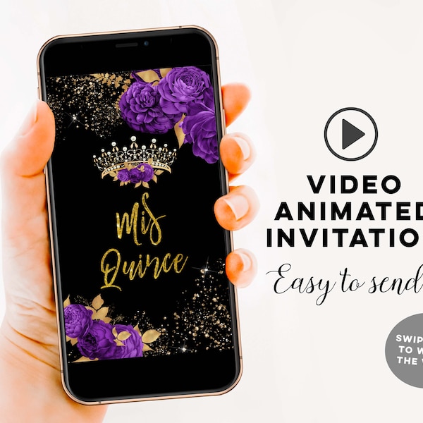 Tiara Animated Invitation - Etsy