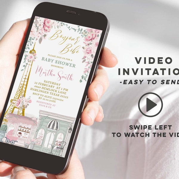 Parisian Invitation - Etsy