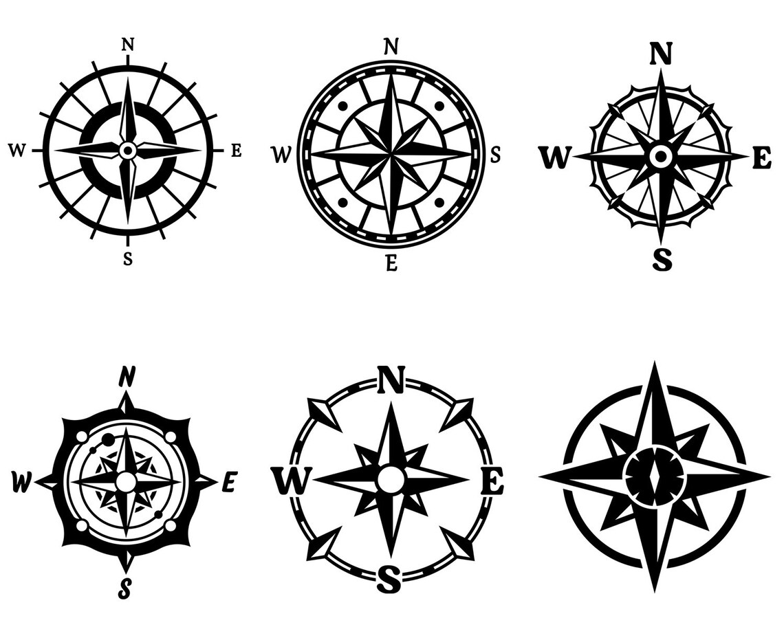 Compass SVG Nautical SVG Mountain SVG Travel Svg for - Etsy