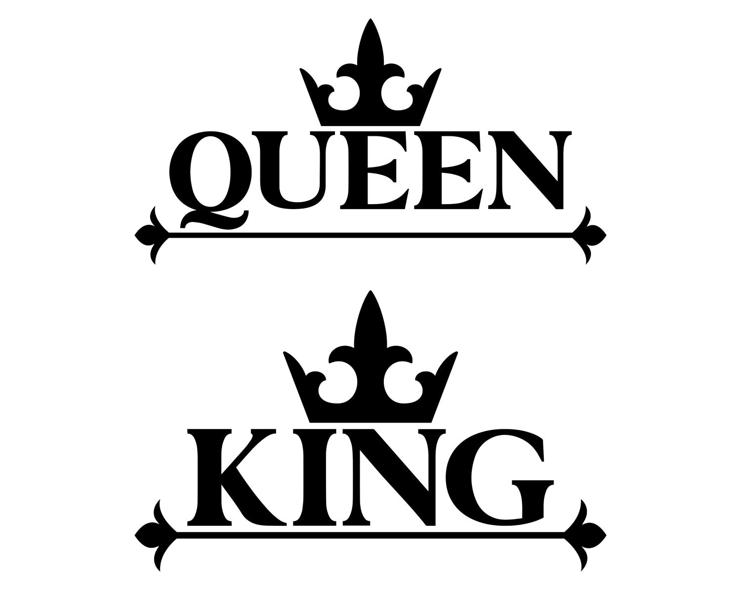 Reina y Rey SVG Su Bella Su Bestia SVG Su Rey Svg Su Reina - Etsy México