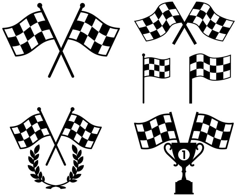 Race Flag SVG Racing Flag Checkered Flag Sport Car Svg | Etsy