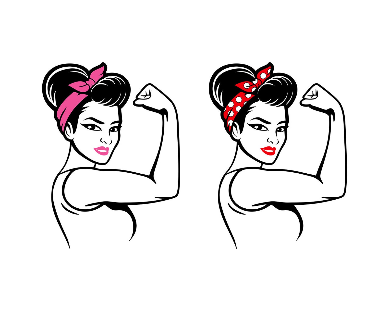 Girl Power SVG Rosie the Riveter SVG Strong Woman SVG Women - Etsy