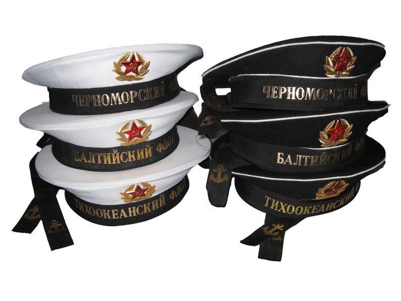 Russian / USSR Army Military Hat / Soviet Naval Peakless cap / | Etsy