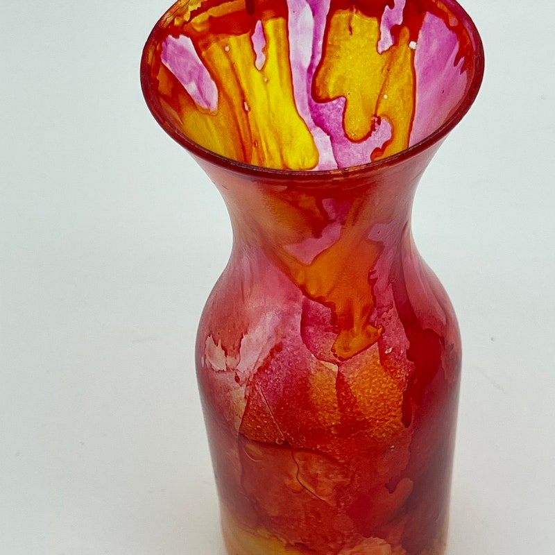 Alcohol Ink Vase - Etsy