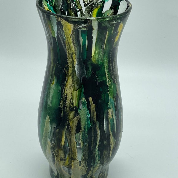 Alcohol Ink Vase - Etsy