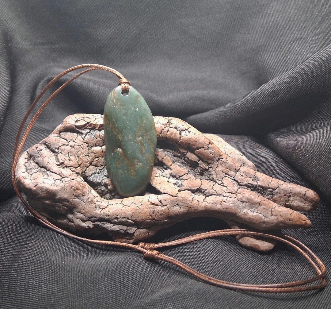 Big Sur Light Blue Green Vulcan Nephrite Jade Stone Pendant. - Etsy