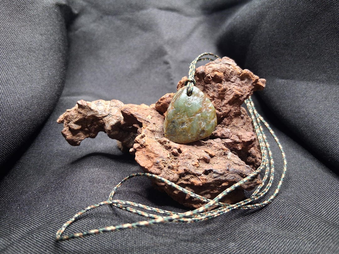 Big Sur Vulcan Nephrite Jade Stone Pendant. - Etsy