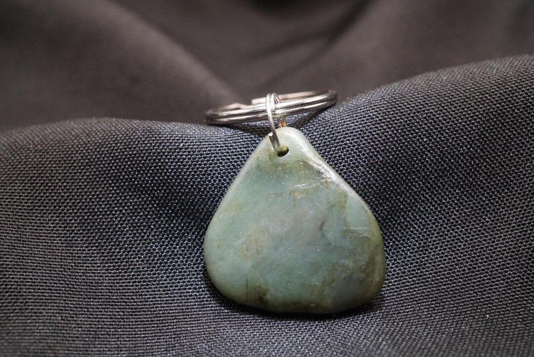 Big Sur Nephrite Jade Stone Keychain. - Etsy