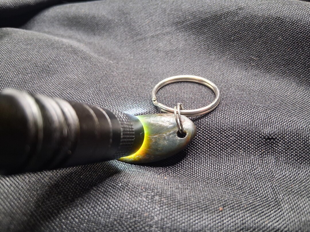Big Sur Vulcan Nephrite Jade Stone Keychain. - Etsy