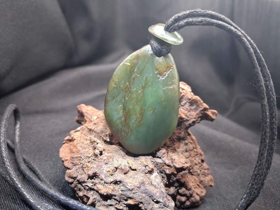 Big Sur Vulcan Nephrite Jade Stone Pendant. - Etsy