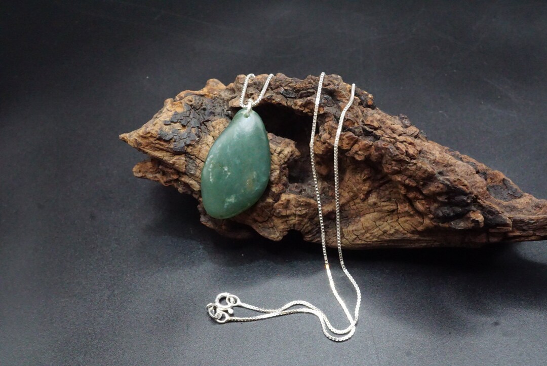 Big Sur Blue/green Nephrite Jade Necklace. - Etsy