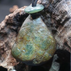 Big Sur Vulcan Nephrite Jade Stone Pendant. - Etsy