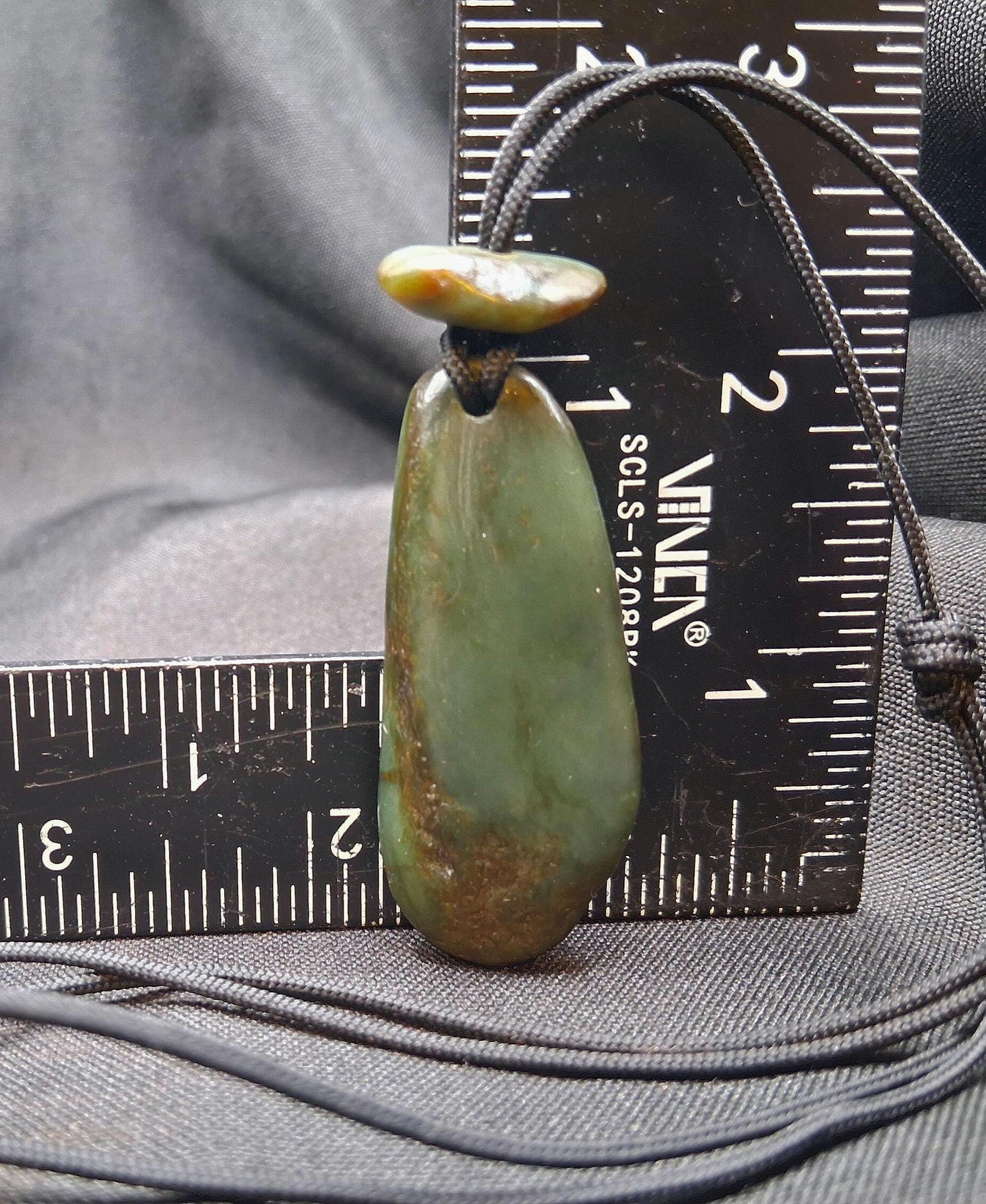 Big Sur Vulcan Nephrite Jade Stone Pendant. - Etsy